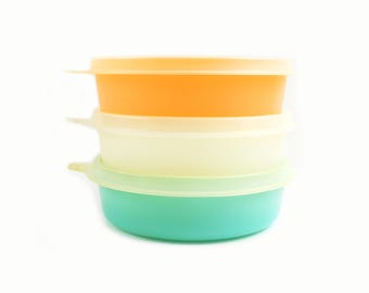 5 Vintage Tupperware Little Wonders Bowls, Tupperware 1286 Bowls, 5 ...