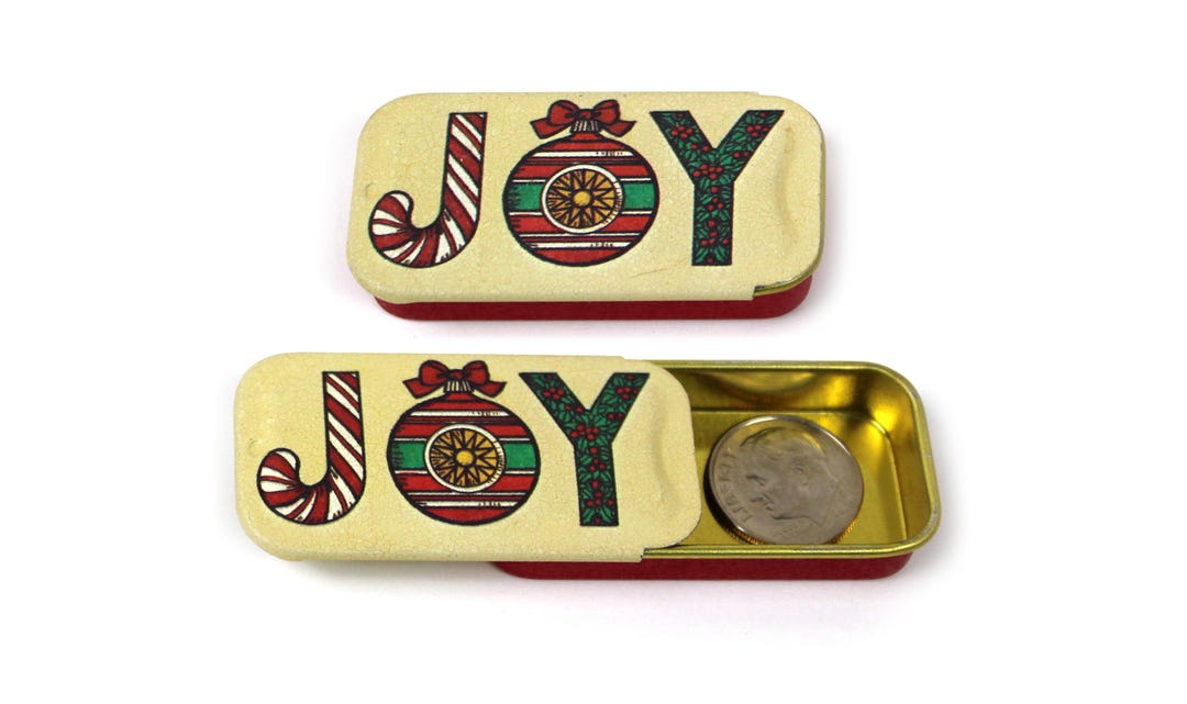 Vintage Pocket Tin Mini Sliding Tin Box by Potpourri Press Joy - Etsy