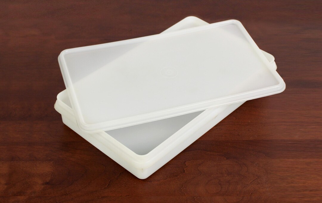 NEW Vintage 60's Tupperware Deli Meat Bacon Keeper Large Rectangle ...