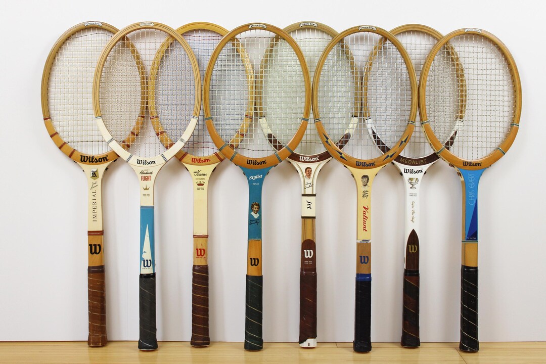 Wood Tennis Rackets Wilson Jack Kramer Autograph Kramer Imperial VTG ...