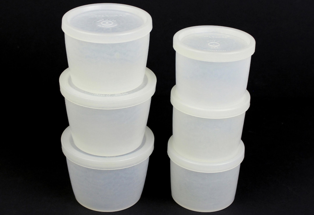 Vintage NEW Tupperware Snack Cups Kit Kups, Small Tupperware Canisters ...