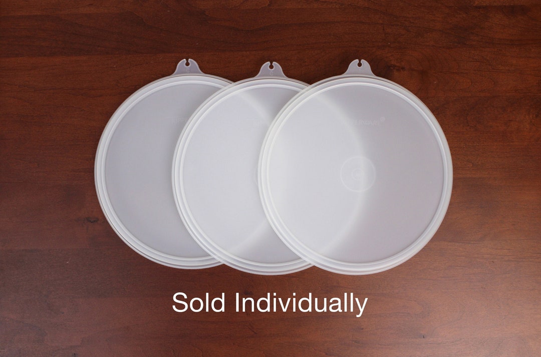 Vintage NEW Tupperware 227 Lid C Tab Sheer White 6 3/8 Sold Separately ...