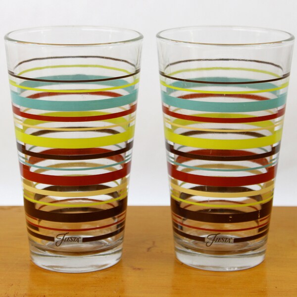 Glass Libbey Fiesta Glasses - Etsy