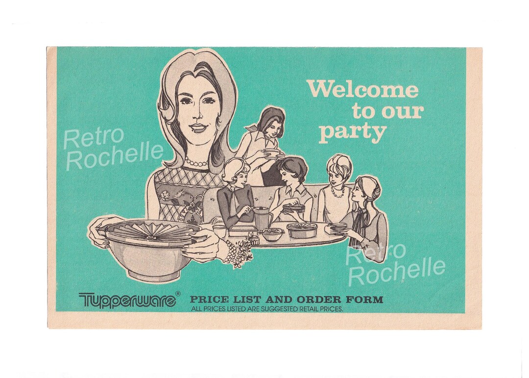 1977 Vintage Tupperware Price List and Order Form Featuring Canisters ...