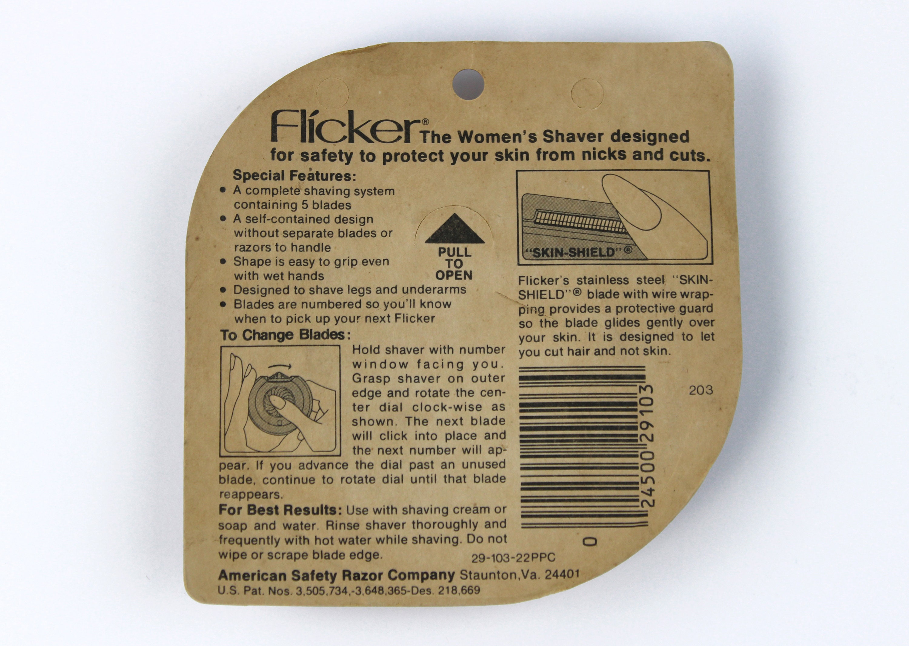 1970's Flicker Razor Womens Shaver Peach Razor New in - Etsy