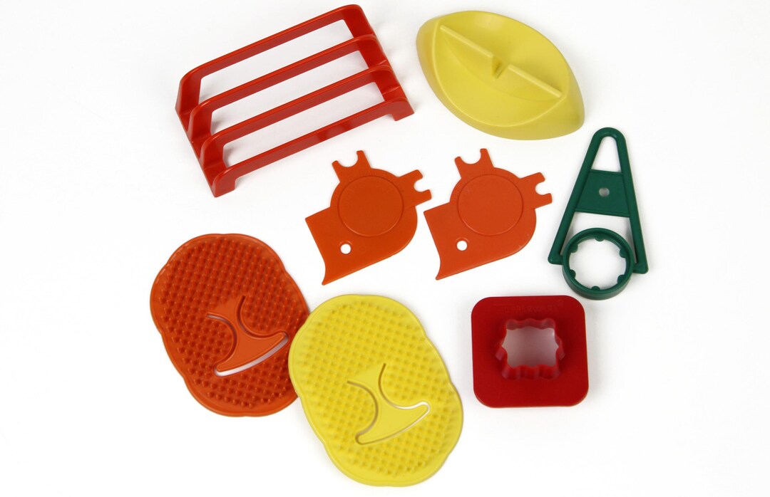 Set of 8 Vintage Tupperware Tools Gadget Utensils, Canape Cutter, Knife ...