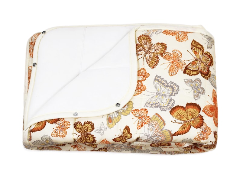 Vintage NOS 1980s Amari Butterfly Quilted Comforter Body Wrap, Wearable ...