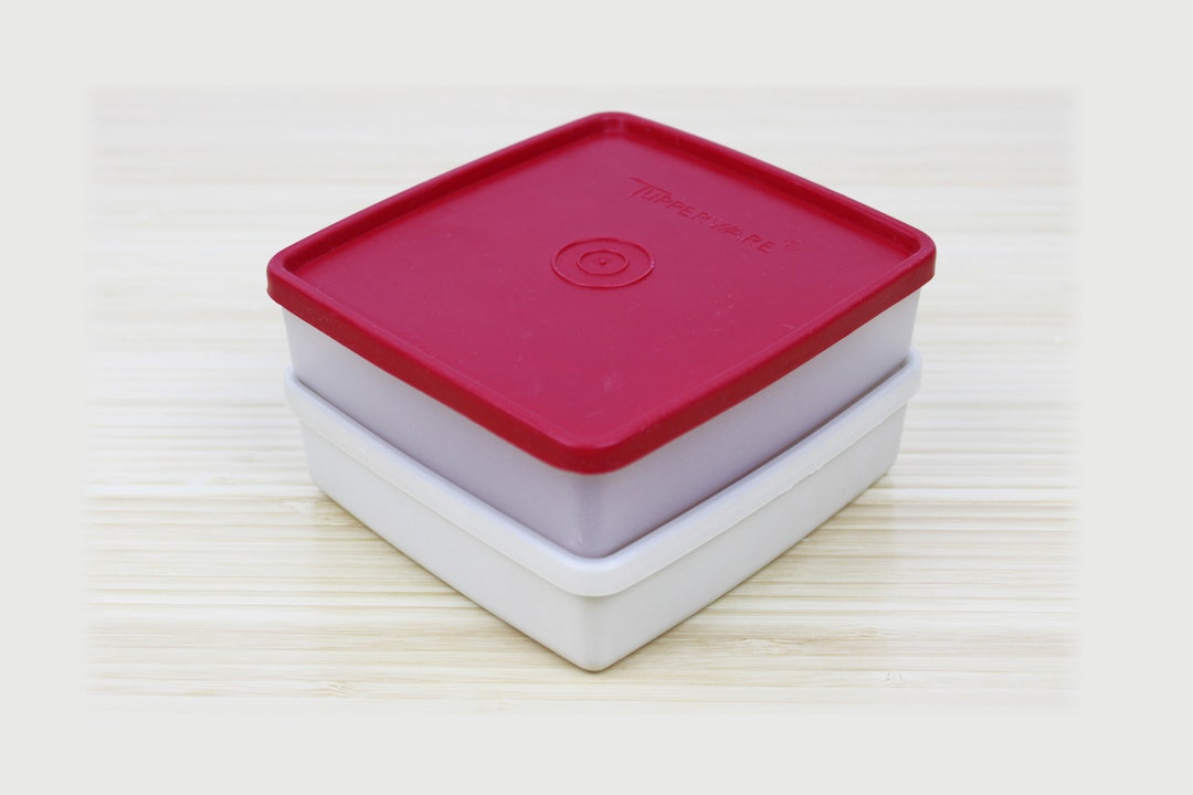 Vintage Tupperware Square Rounds Square-a-way Containers Sandwich ...