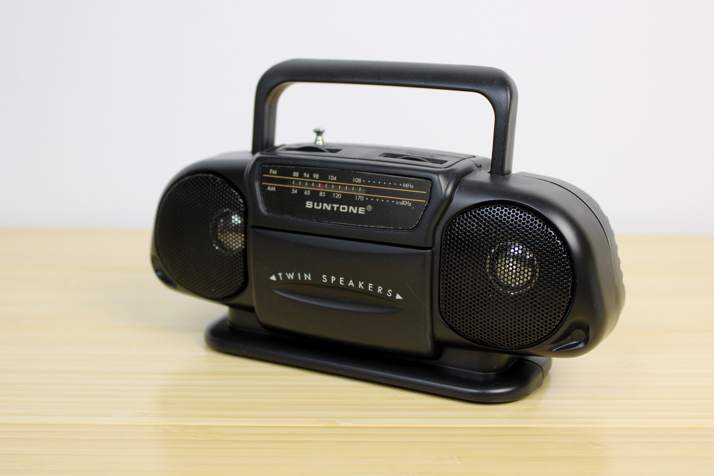 Vintage NEW Suntone Mini Boombox AM/FM Portable Radio Twin Speakers ...