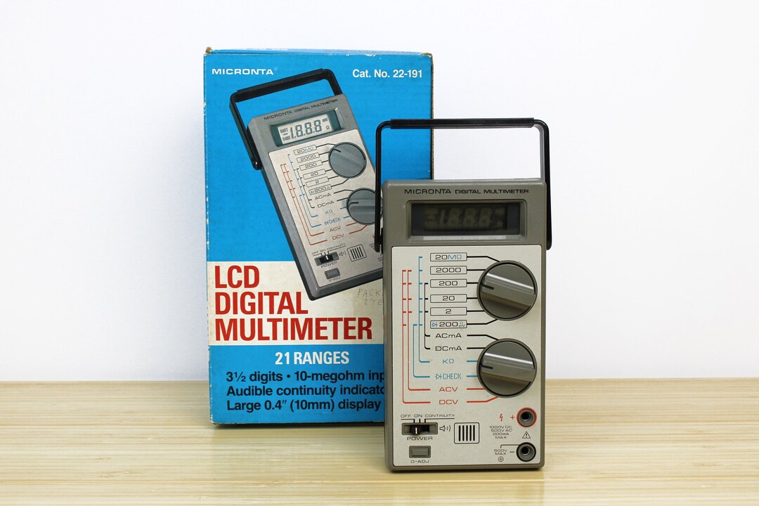 Vintage Radio Shack Micronta Digital Multimeter 22-191 W/ Original Box - Etsy