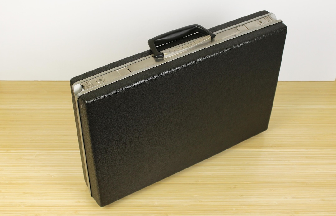 1960’s Vintage Samsonite Briefcase Hard Shell Black Attache Case, Retro ...