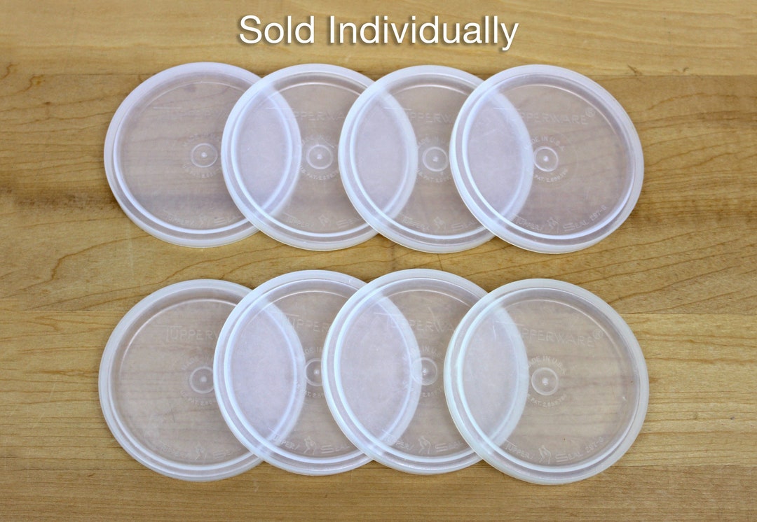 Vintage Tupperware 297 Clear Lid 3 Fits 16 Oz Tumbler Snack Cup, Tupper ...