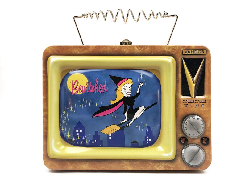 Vintage Bewitched TV Show Metal Lunch Box W/ Antenna Handle - Etsy