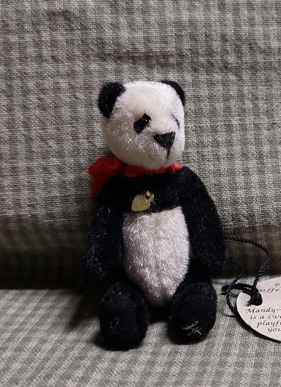Mandy Mini Panda Bear Cottage Collectibles by Gantz Designer Signed - Etsy