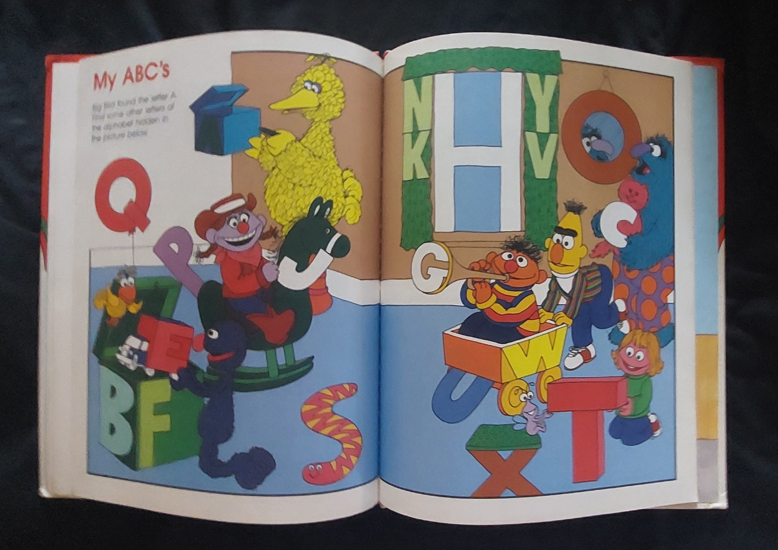 Vintage 1989 Sesame Street My Abcs Hardcover Children's Book - Etsy