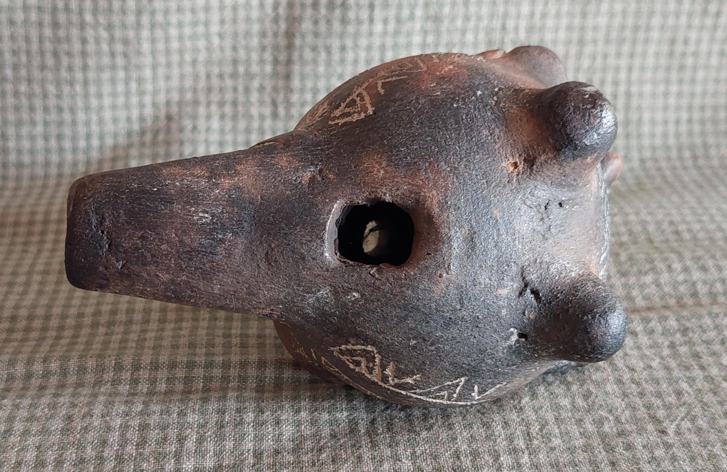 Pre Columbian Mayan Aztec Pottery Ocarina Instrument Reptile Horse - Etsy