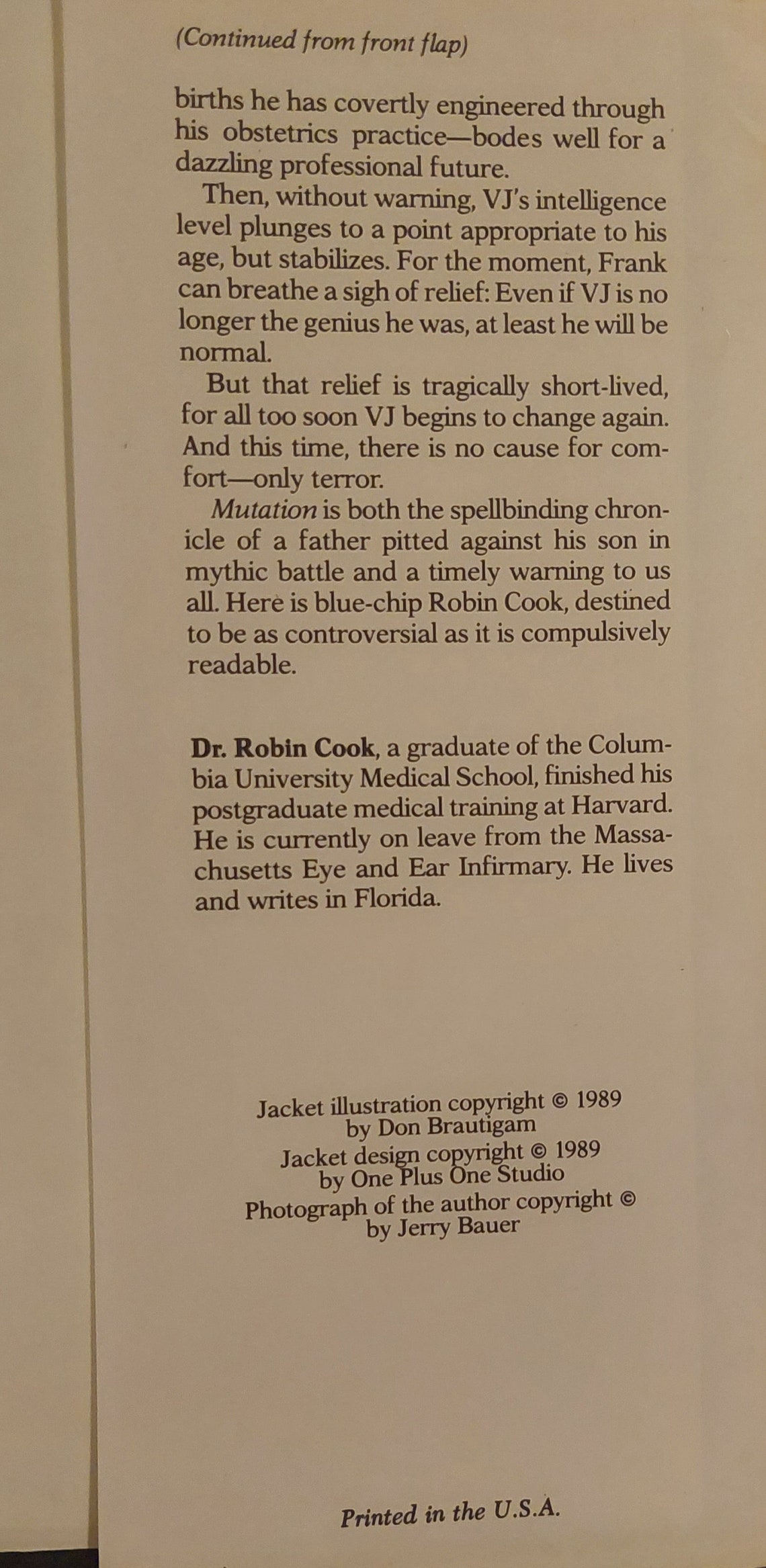 Mutation by Robin Cook Hardcover Book With Dust Jacket - Etsy