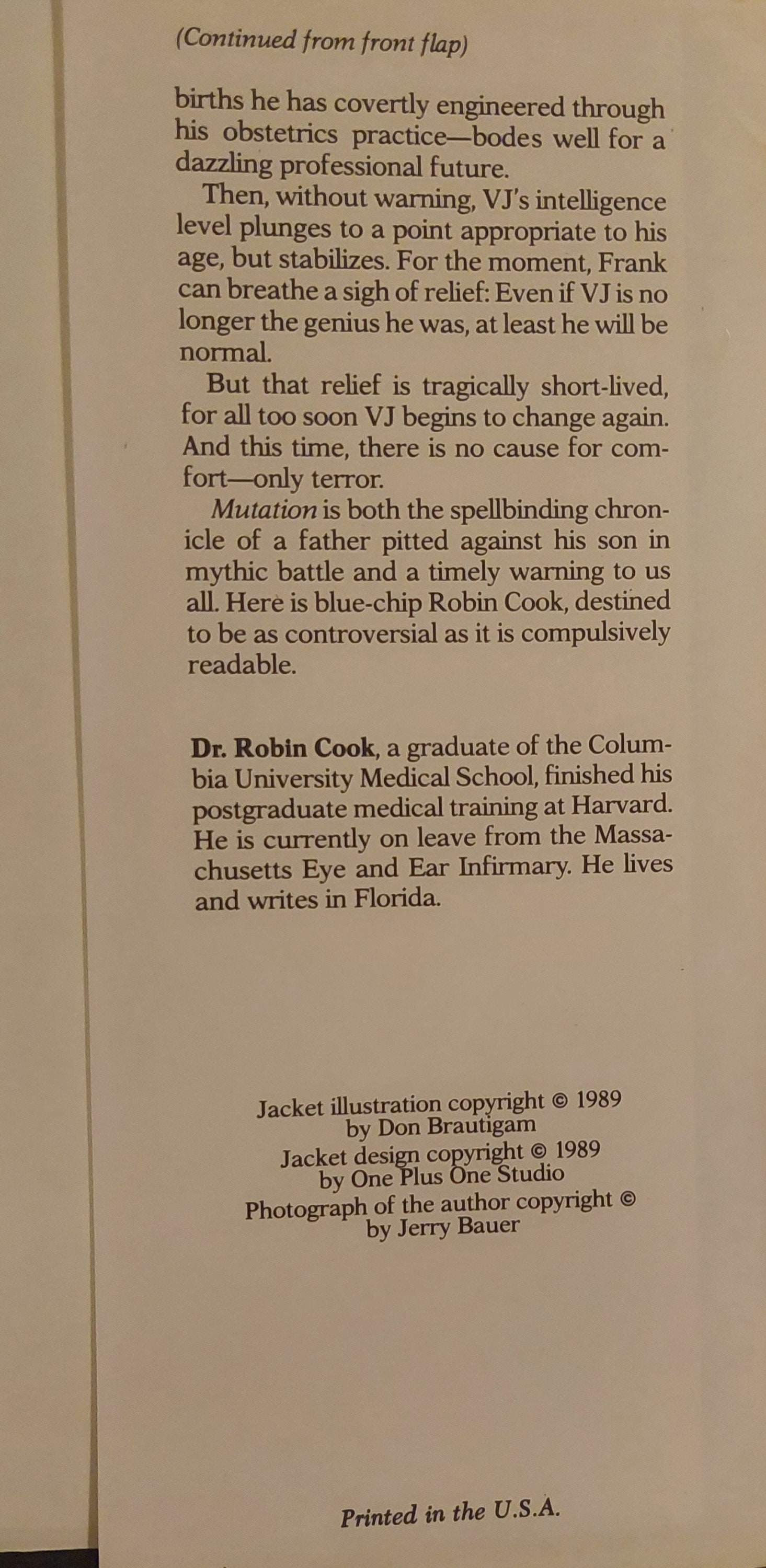 Mutation by Robin Cook Hardcover Book With Dust Jacket - Etsy