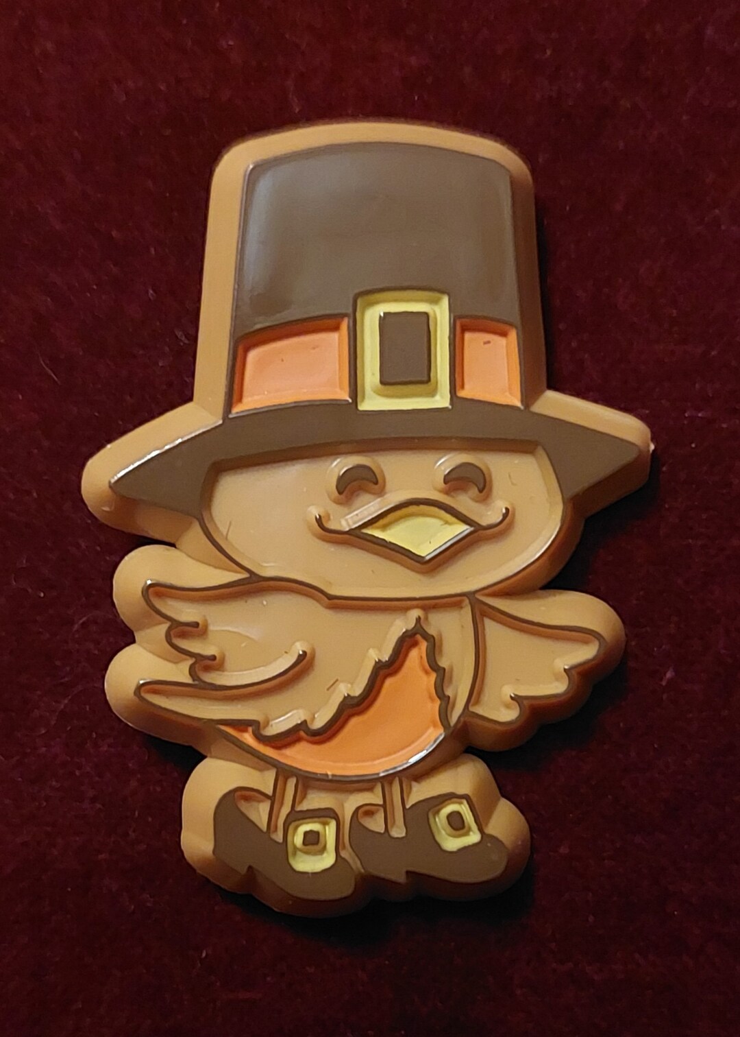Vintage 1970s Little Pilgrim Turkey Chick Hallmark Thanksgiving Pin - Etsy
