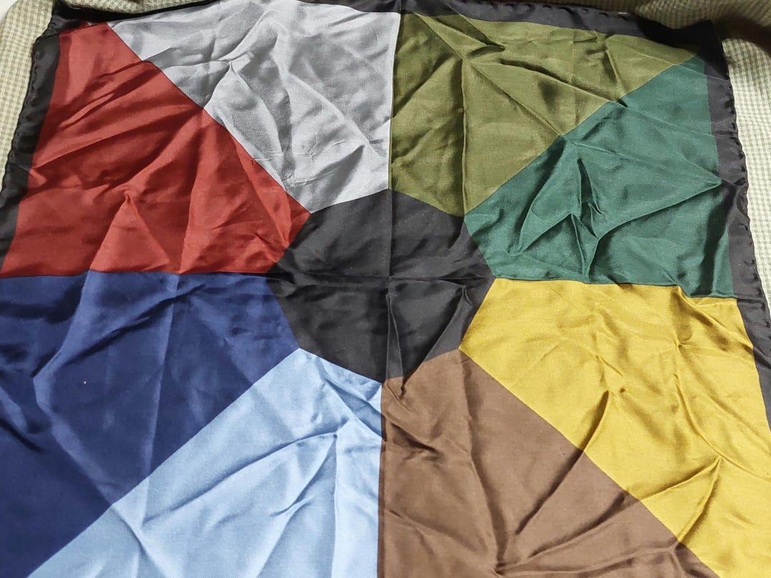 Vintage Mine Color by Ashlear Silk Color Wheel Pocket Square 18 In - Etsy