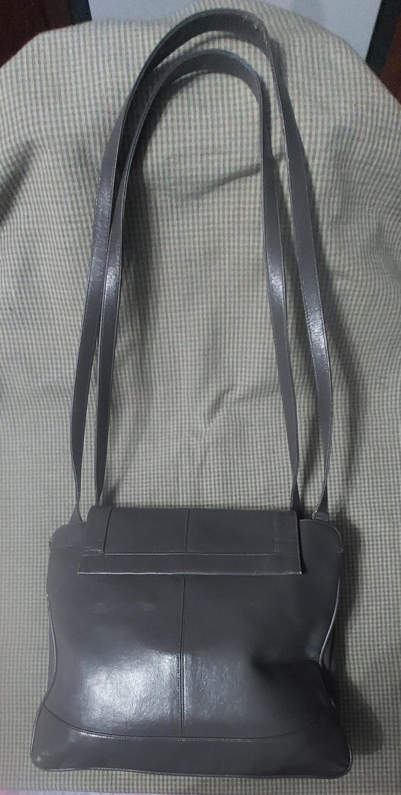 Vintage Lou Taylor Gray Handbag Pocketbook Purse With Swivel Mirror - Etsy