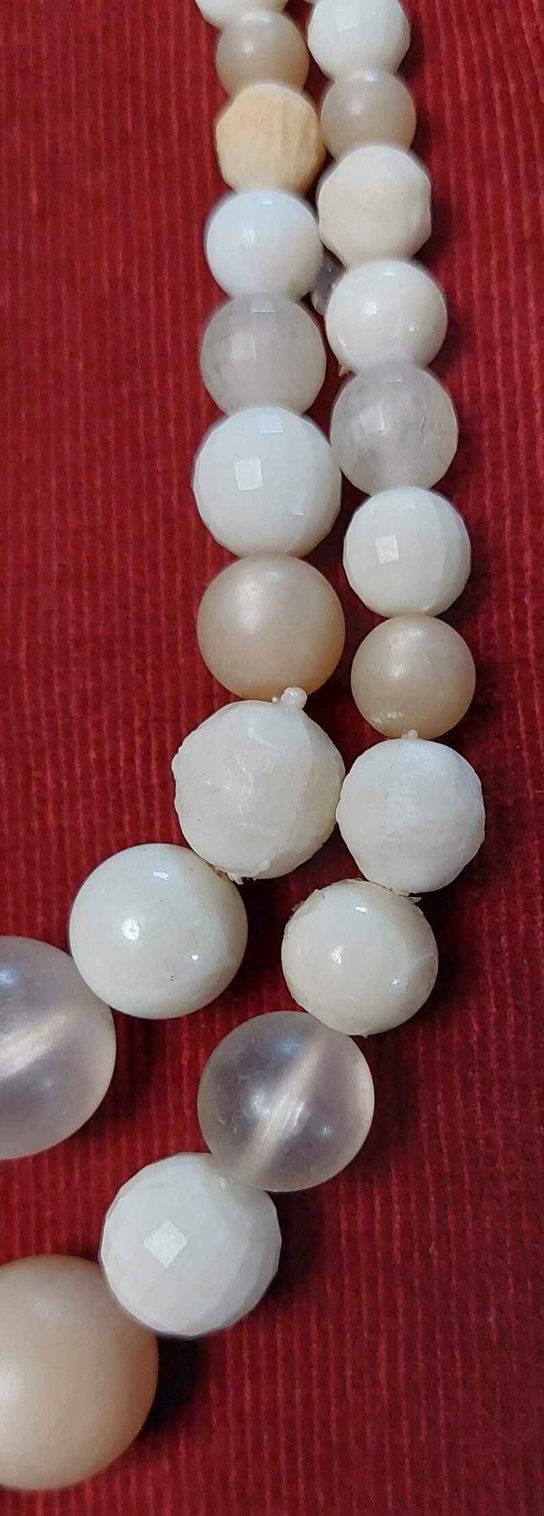 Vintage Double Strand Nuetral Colors Graduated Bead Necklace Great for ...