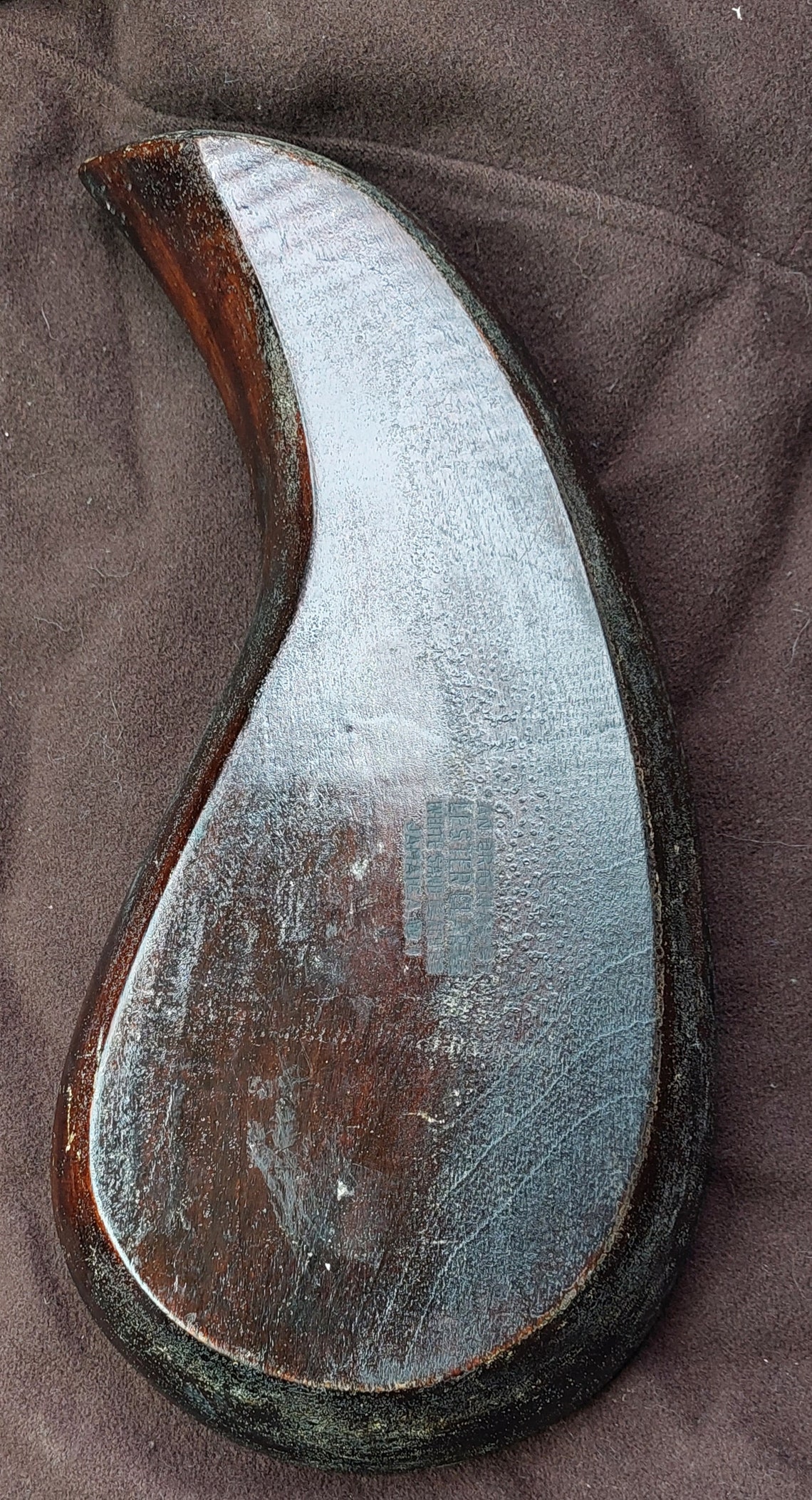 MCM Hand Carved Lester Clarke Paisley Shaped Rare Sectioned Wood Bowl ...