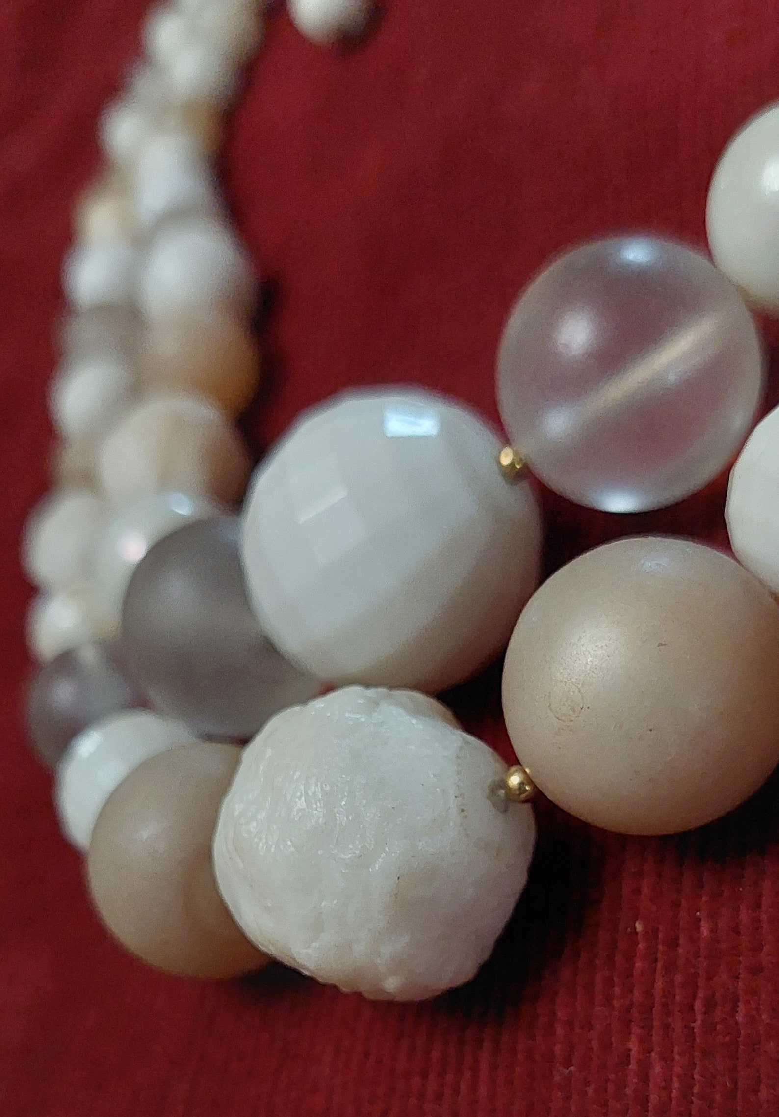 Vintage Double Strand Nuetral Colors Graduated Bead Necklace Great for ...