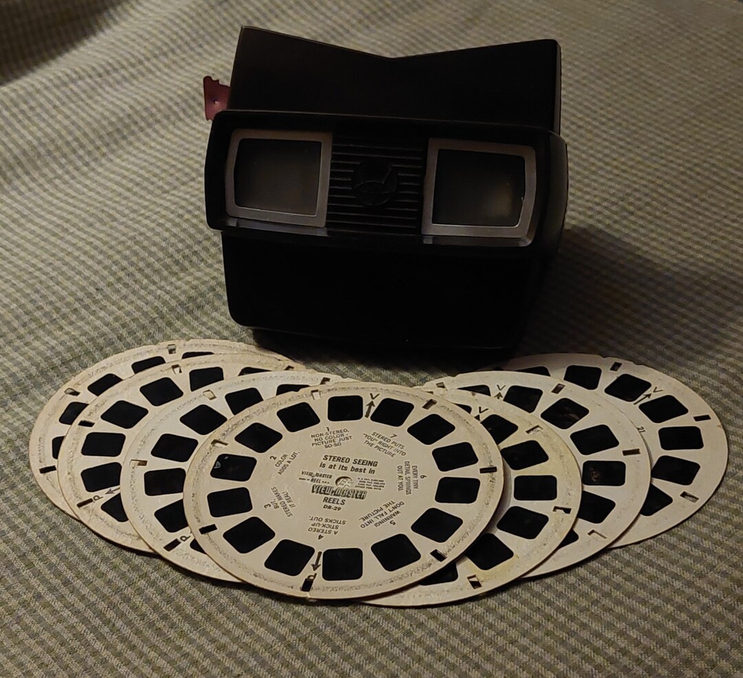 Vintage 1960s Brown Bakelite Viewmaster With Seven Vintage Reels - Etsy