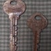 Two Rusty Antique Slaymaker Padlock Keys Lancaster Pennsylvania - Etsy