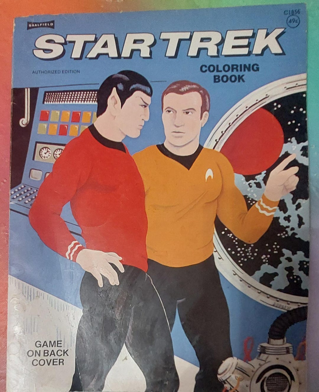 Vintage 1975 Star Trek Coloring Book Kirk and Spock - Etsy