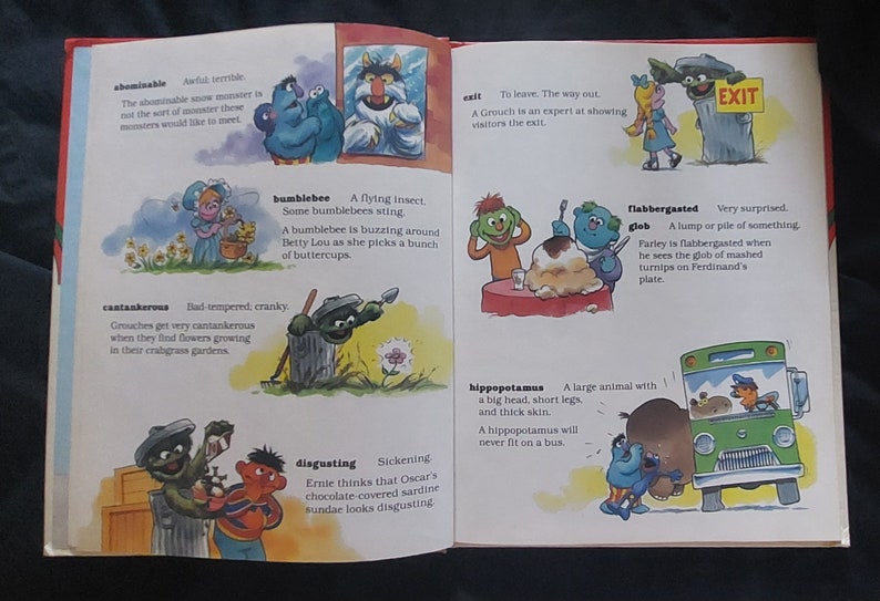 Vintage 1989 Sesame Street My Abcs Hardcover Children's Book - Etsy