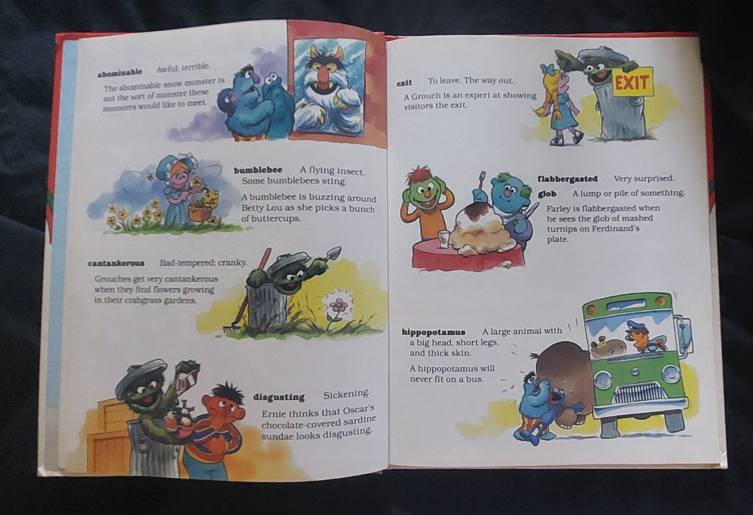 Vintage 1989 Sesame Street My Abcs Hardcover Children's Book - Etsy