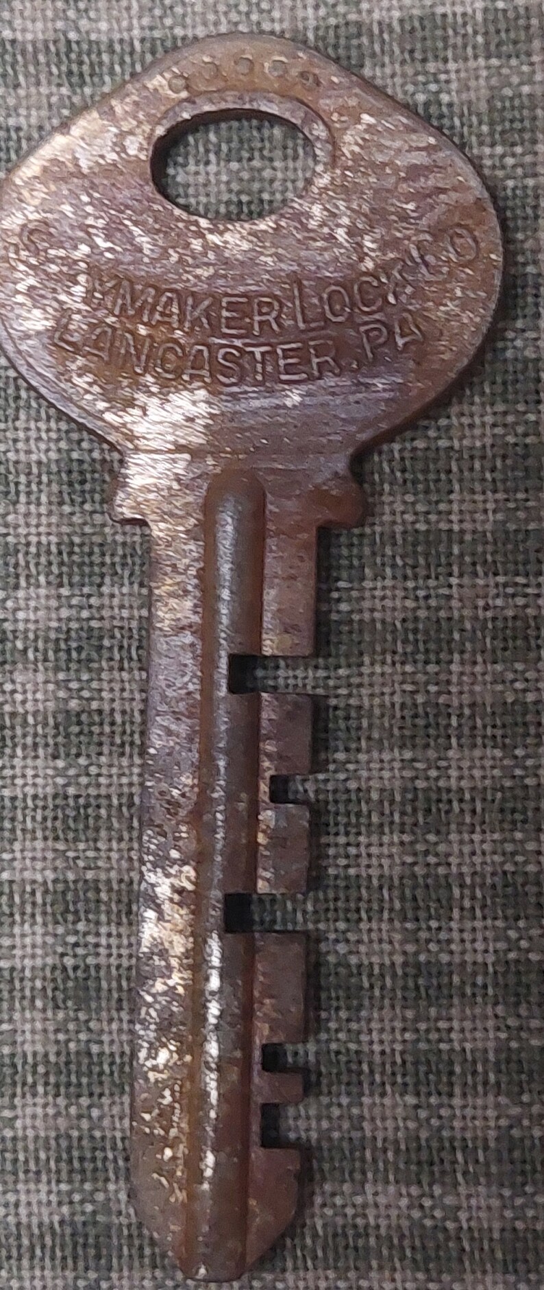 Two Rusty Antique Slaymaker Padlock Keys Lancaster Pennsylvania - Etsy