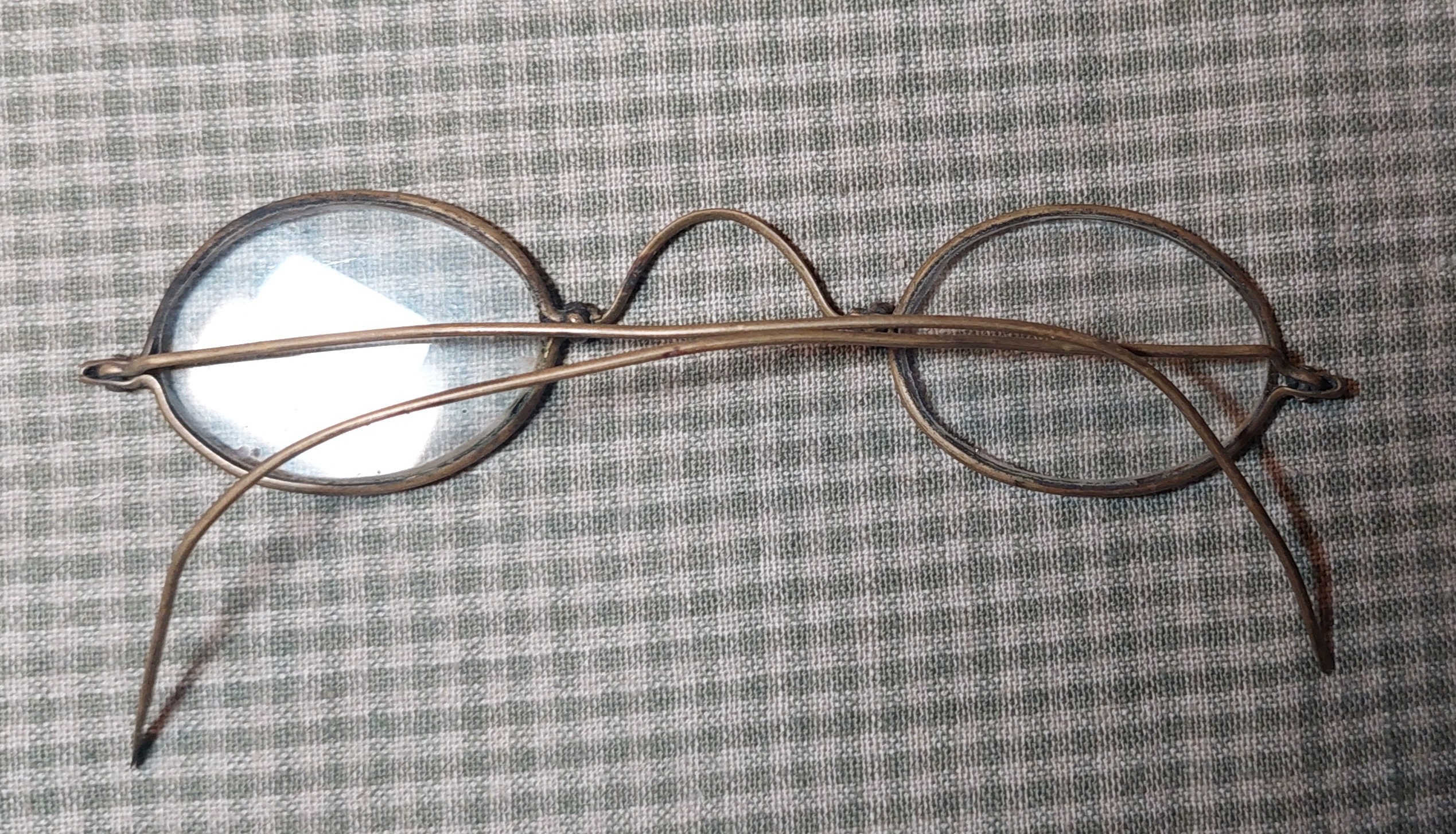 Antique Civil War Era Brass Wire Frame Spectacle Eye Glasses - Etsy