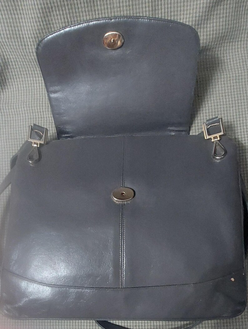 Vintage Lou Taylor Gray Handbag Pocketbook Purse With Swivel Mirror - Etsy