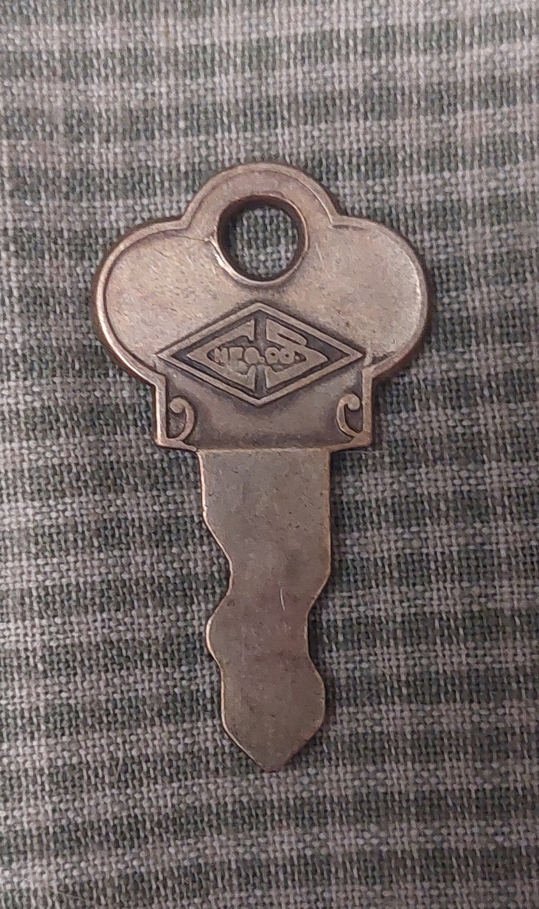 Antique Culver Stearns Mfg Co Double Sided Brass Key Detroit Michigan ...