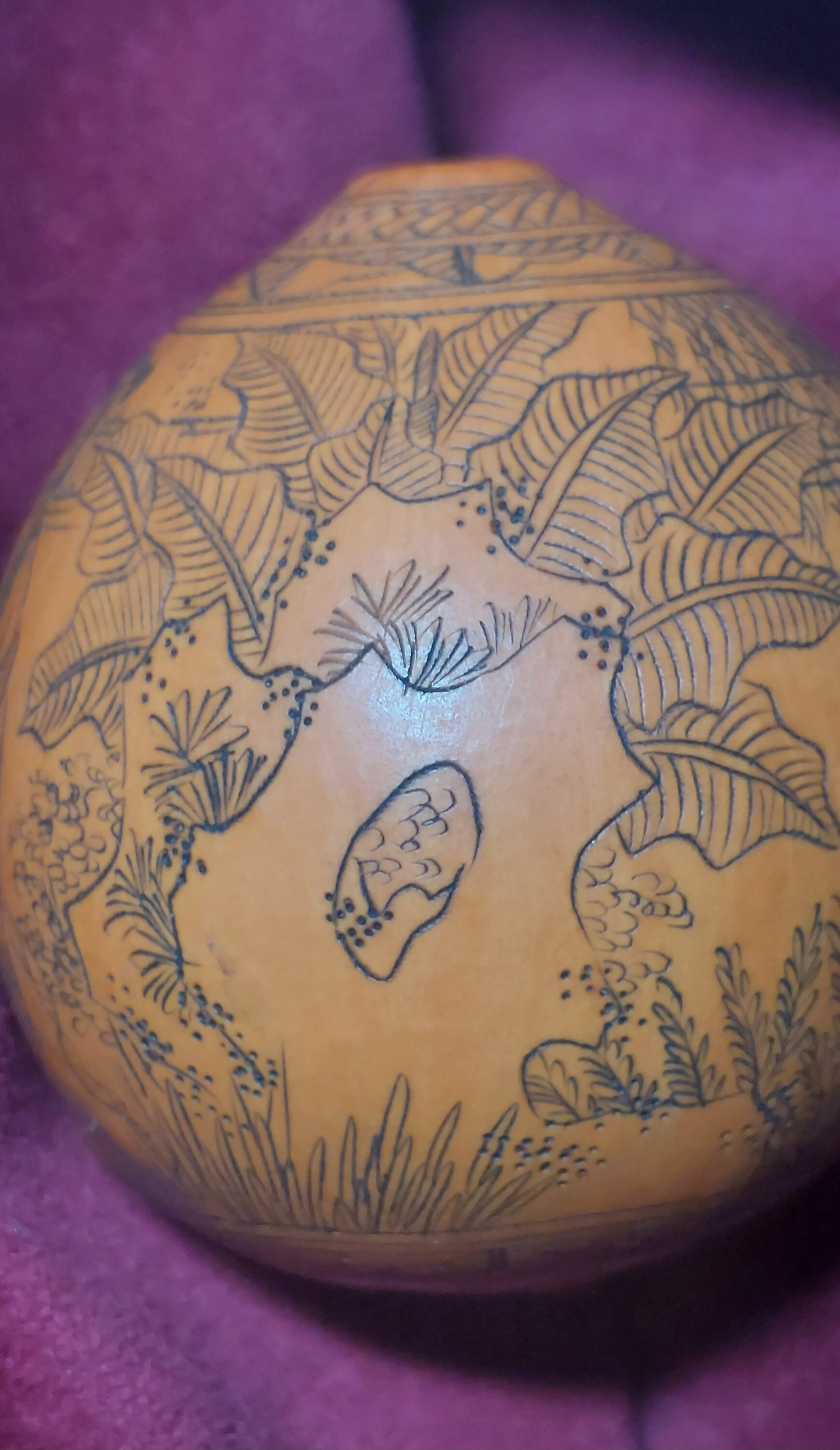 Vintage Chinese Lanzhou Artesian Etched Gourd Han Dynasy Robes - Etsy