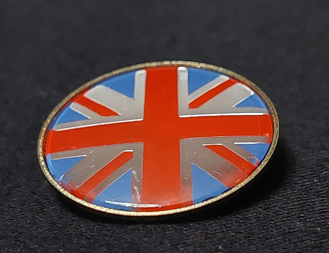 Vintage Union Jack Hat Vest Jacket Pin Back - Etsy