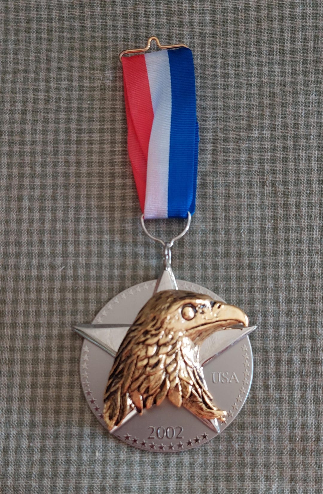 Medal for America Bald Eagle Hallmark Keepsake Pewter Ornament in Box ...