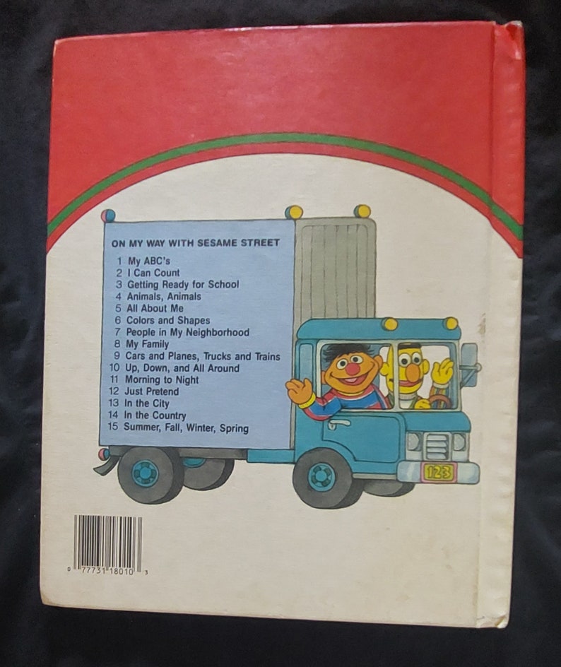 Vintage 1989 Sesame Street My Abcs Hardcover Children's Book - Etsy