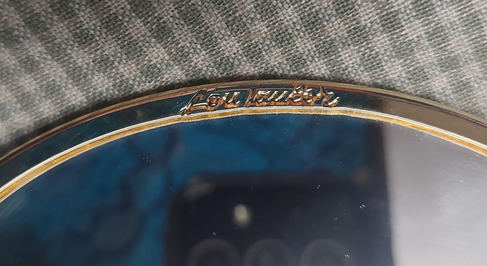 Vintage Lou Taylor Gray Handbag Pocketbook Purse With Swivel Mirror - Etsy