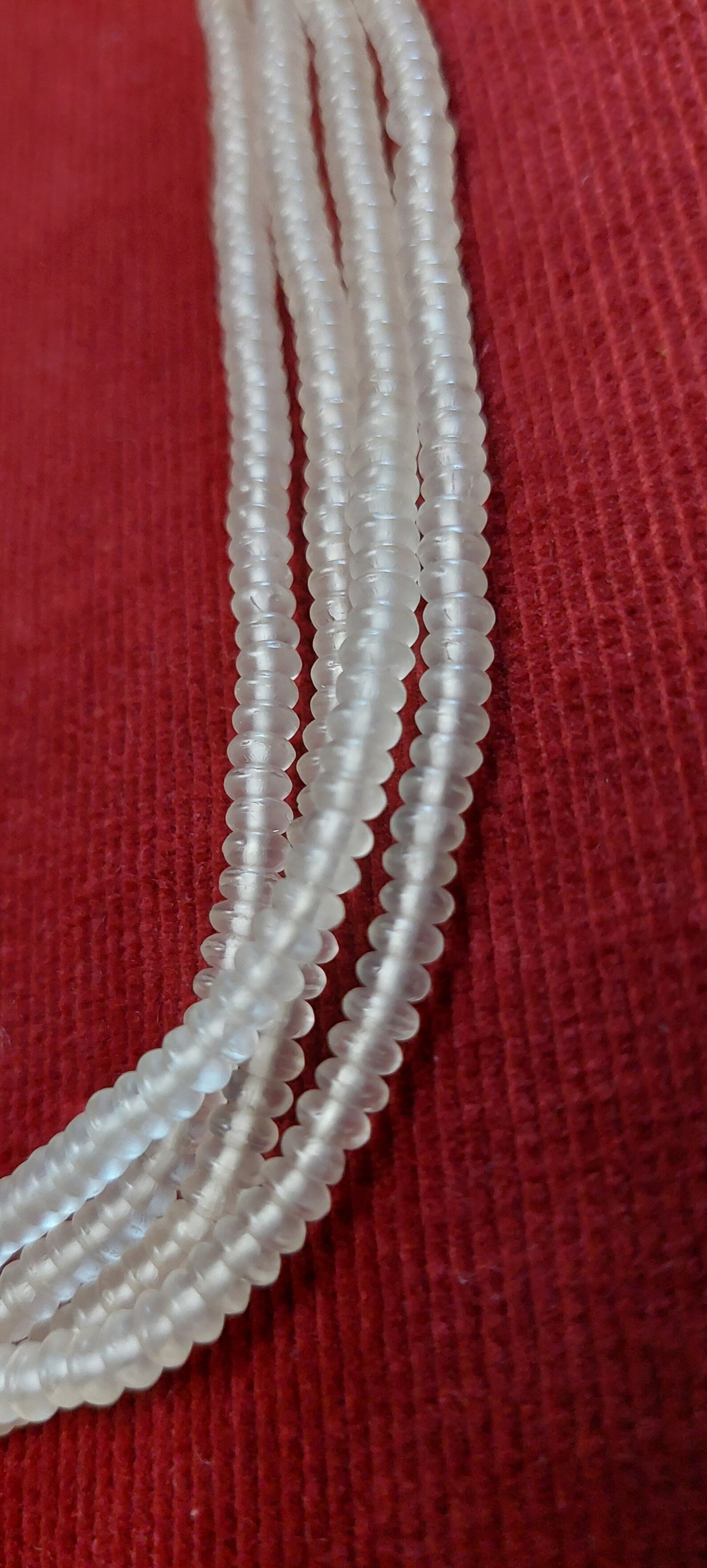 Vintage Sandra David Four Strand White Seaglass Collar Necklace - Etsy