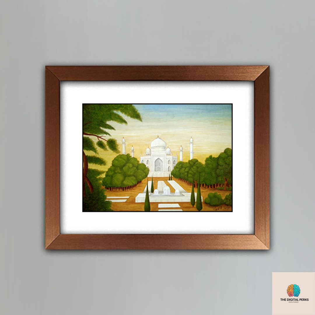 Taj Mahal Calligraphy, Digital Art Print, Digital Instant Download ...