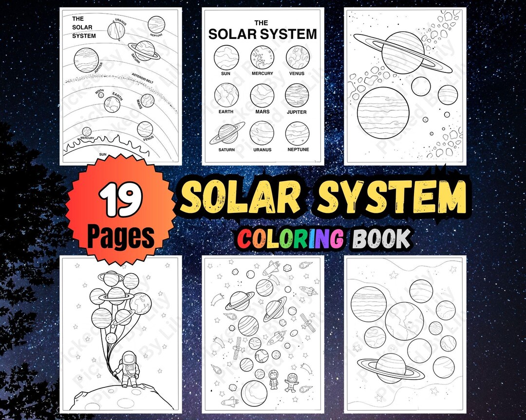 Solar System Coloring Book: Kids' Educational Activity (PDF Download ...