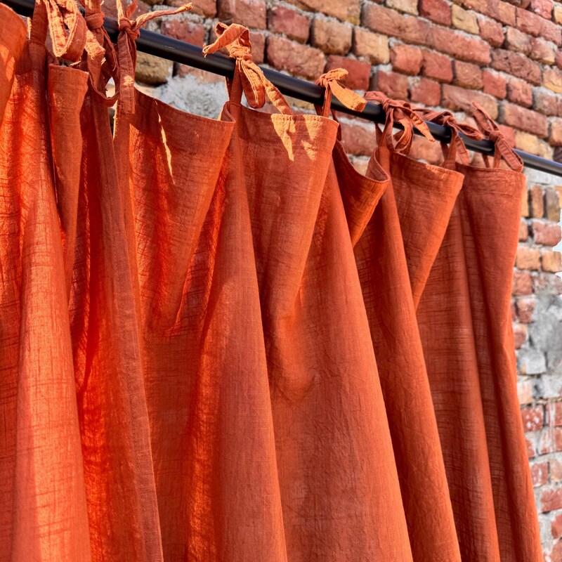 Terracotta Curtain - Etsy