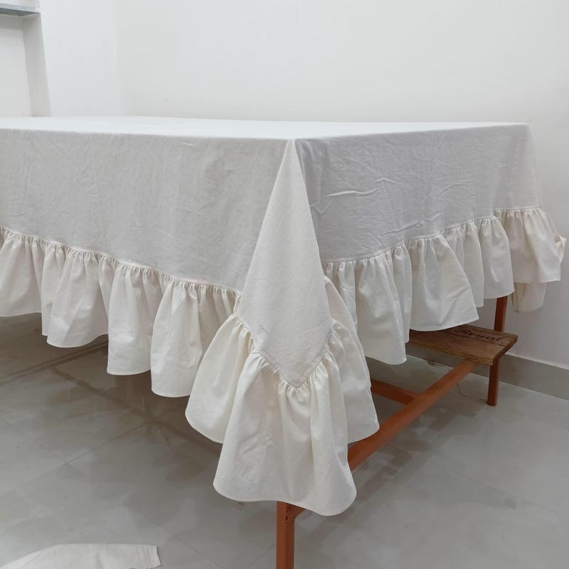 Ruffled Tablecloth - Etsy