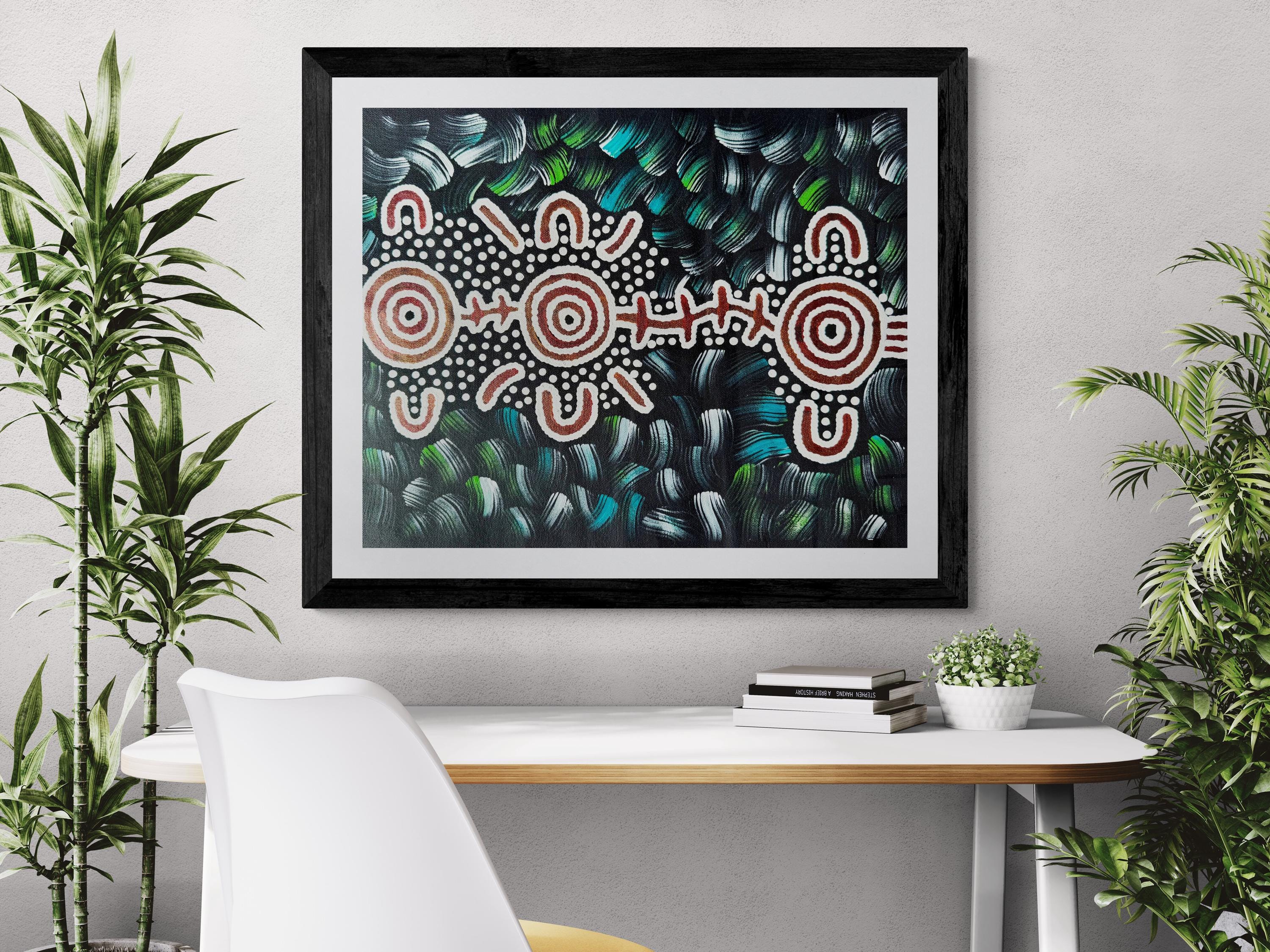 Original Aboriginal Painting: Waterhole Dreaming by Sharon Napanangka ...