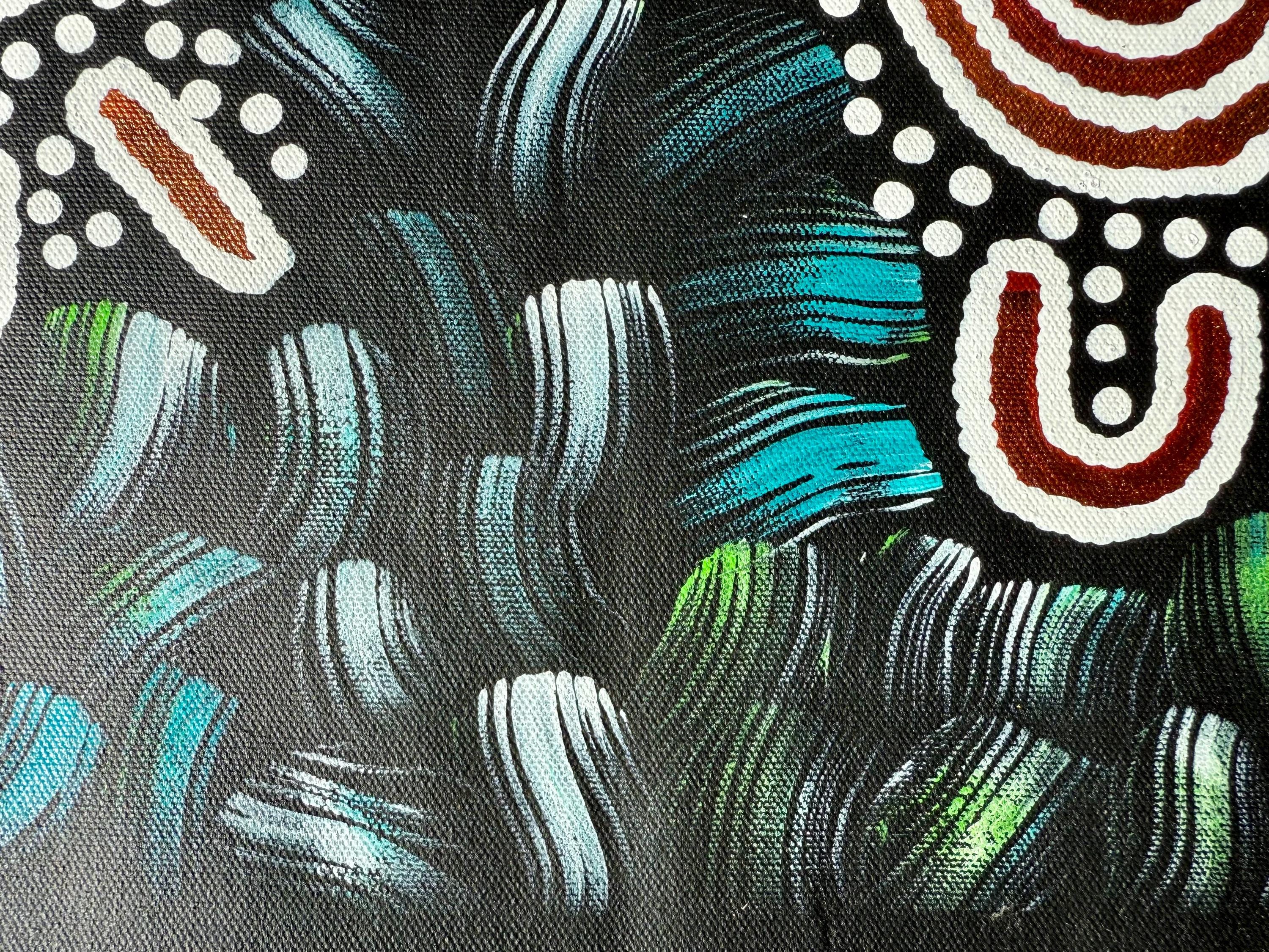 Original Aboriginal Painting: Waterhole Dreaming by Sharon Napanangka ...