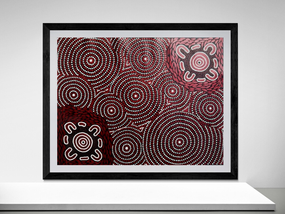 Original Aboriginal Painting: Waterhole Dreaming by Sharon Napanangka ...